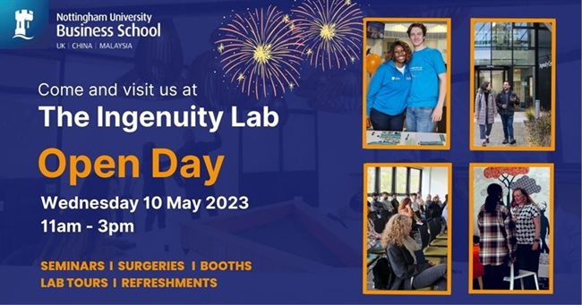 Ingenuity Lab Open Day - The University of Nottingham