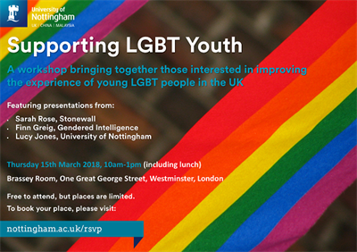 'Supporting LGBT Youth' Workshop - The University of Nottingham