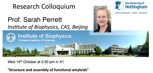 Prof. Sarah Perrett - The University of Nottingham