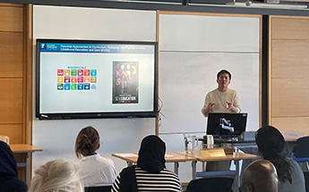 Dr Yuwei Xu gives keynote speech at University of East London - The University of Nottingham