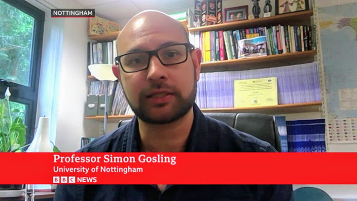 Professor Simon Gosling interviewed on BBC News channel - The ...