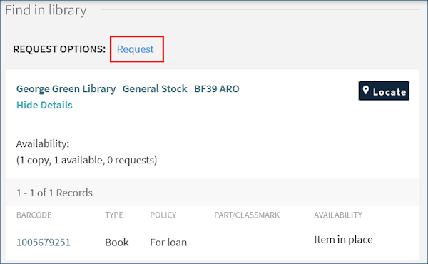 Requests and bookings - The University of Nottingham