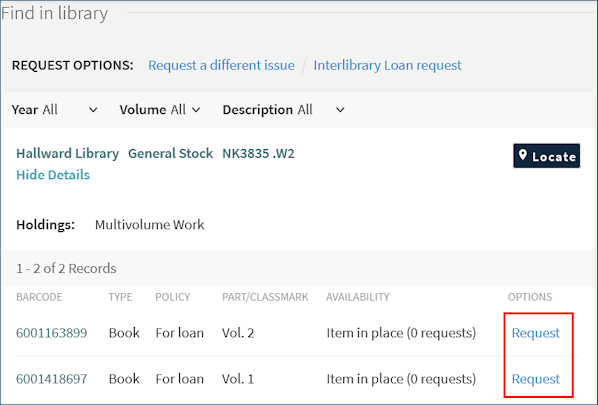 Requests and bookings - The University of Nottingham